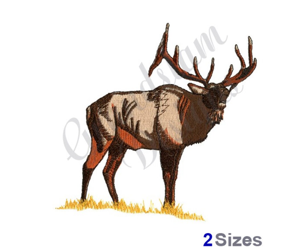 Elk - Machine Embroidery Design - Etsy