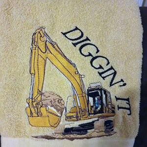 Excavator Digger Machine Embroidery Design, Embroidery Designs, Machine ...