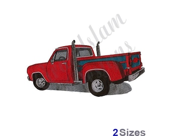 Lil Red Express Pick up Truck Machine Embroidery Design - Etsy