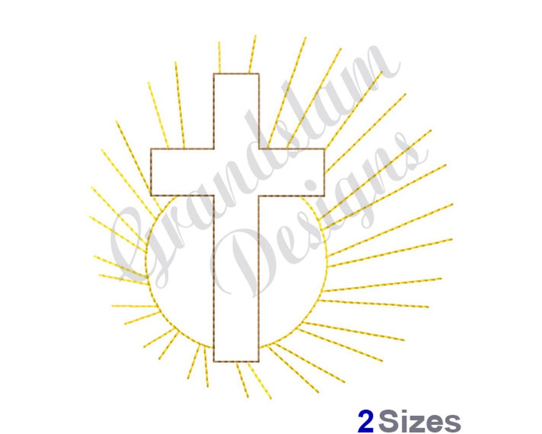 Cross and Sun - Machine Embroidery Design, Embroidery Designs, Machine ...