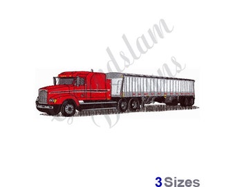 Semi Truck Cab. Cab Embroidery Design. Semi Truck Pattern. Machine ...