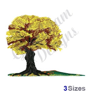 Autumn Tree - Machine Embroidery Design - Etsy