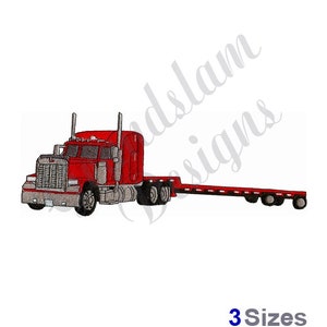 Flatbed Semi Truck - Machine Embroidery Design, Embroidery Designs ...
