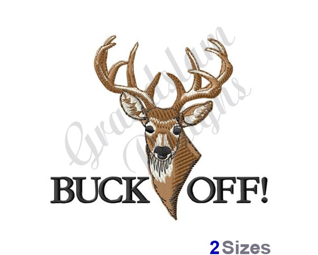 Buck off Deer Head! - Machine Embroidery Design, Embroidery Designs ...