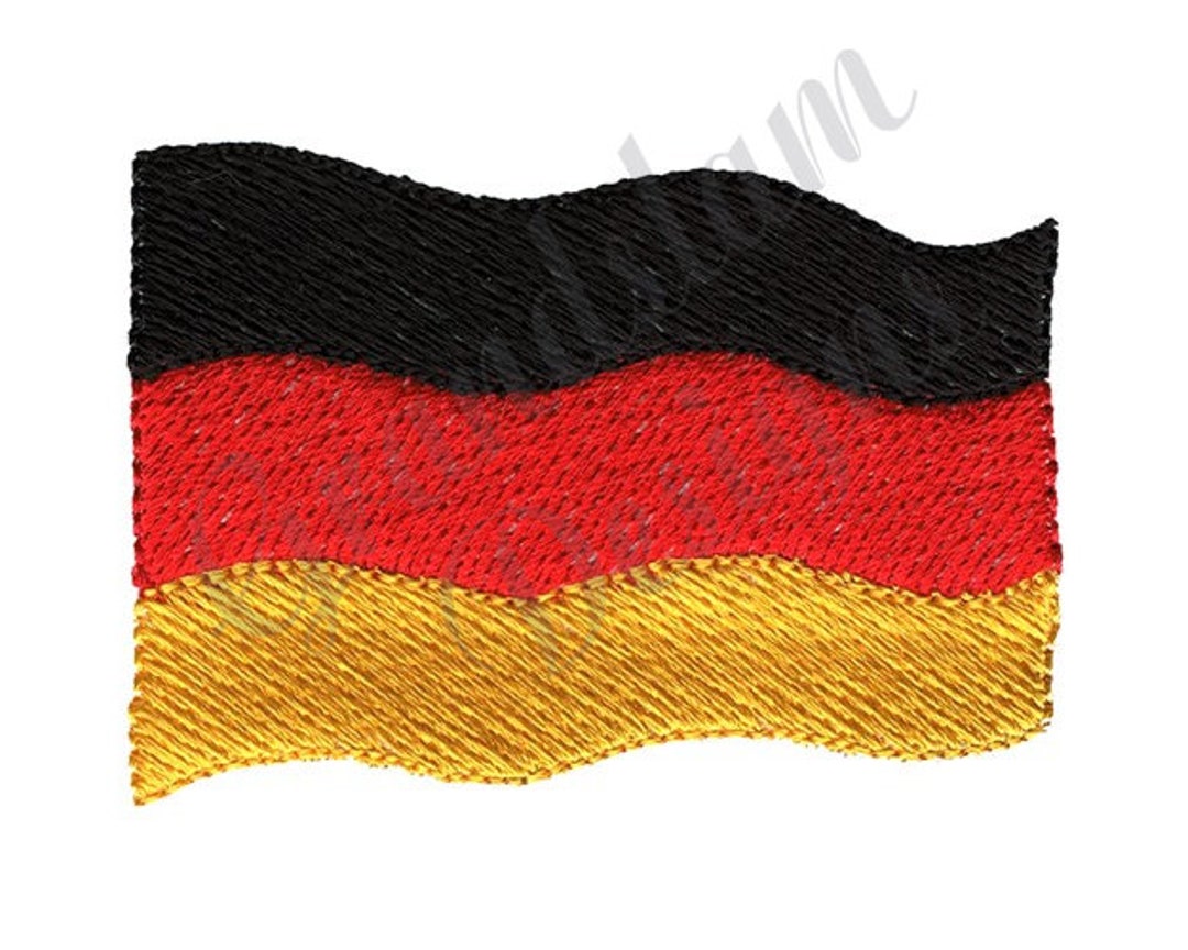 Germany Flag - Machine Embroidery Design - Etsy