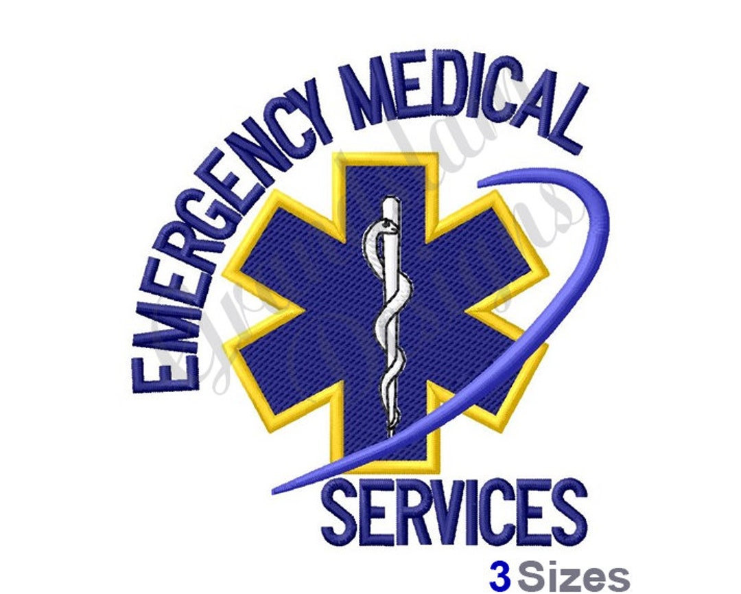 EMS Emergency Medical Services - Machine Embroidery Design - Etsy
