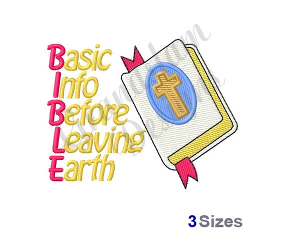 Bible Machine Embroidery Design | Etsy