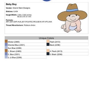Baby Boy Machine Embroidery Design - Etsy