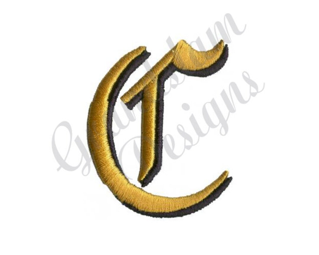 Old English Letter C - Machine Embroidery Design - Etsy