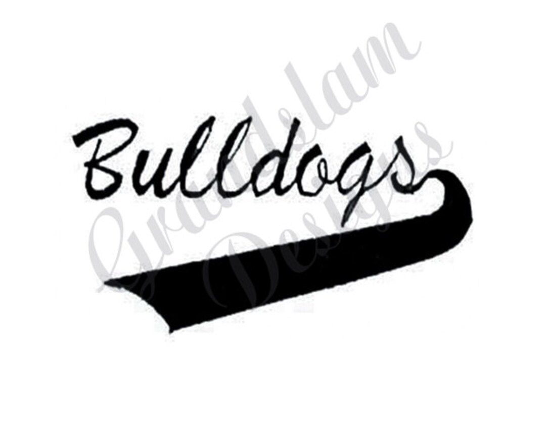 Bulldogs Banner - Machine Embroidery Design, Embroidery Designs ...