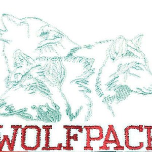 Wolfpack - Machine Embroidery Design, Embroidery Designs, Machine ...