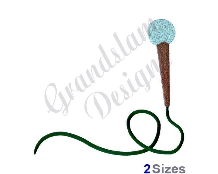 Microphone Machine Embroidery Design - Etsy