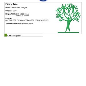 Family Tree - Machine Embroidery Design, Embroidery Designs, Machine ...