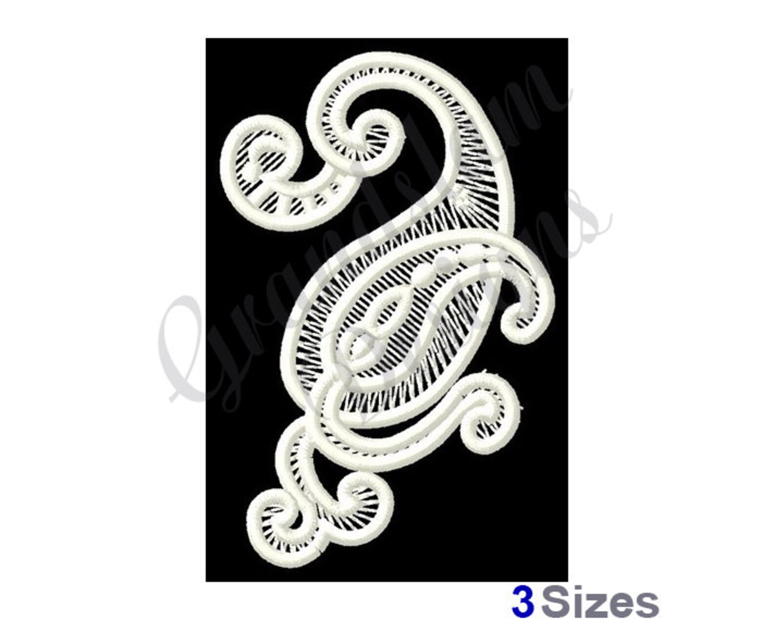 Fsl Paisley Machine Embroidery Design | Etsy