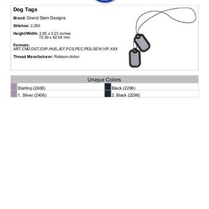 Dog Tags - Machine Embroidery Design - Etsy