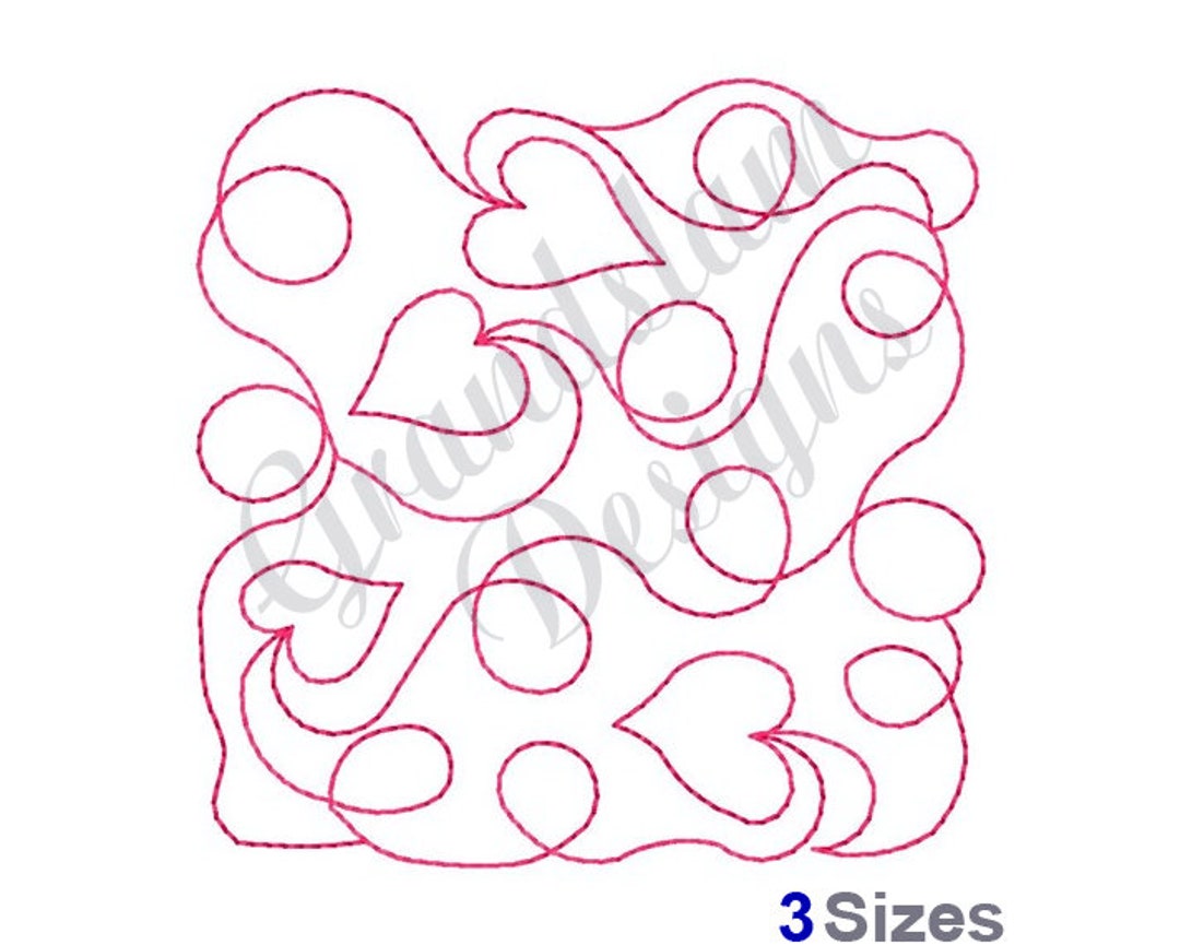 Hearts Quilt - Machine Embroidery Design, Embroidery Designs, Machine ...