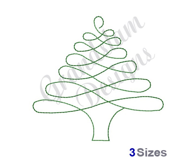 Loopy Christmas Tree - Machine Embroidery Design, Embroidery Designs ...