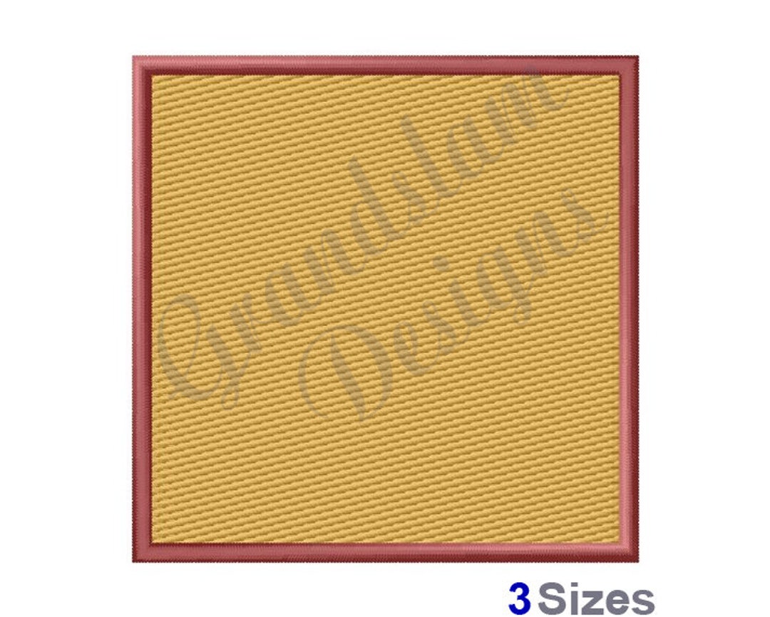 Filled Square - Machine Embroidery Design - Etsy