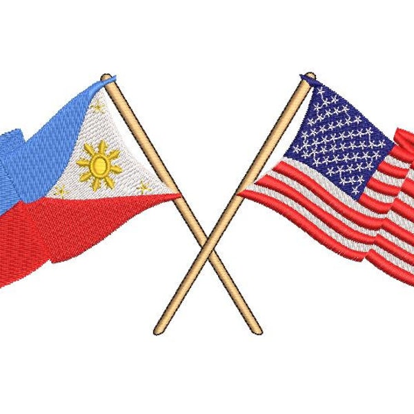 Philippine Flag Embroidery - Etsy