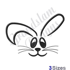 Bunny Face - Machine Embroidery Design - Etsy