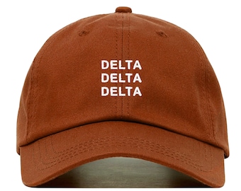 Delta Delta Delta Letters Baseball Hat Embroidered Baseball | Etsy