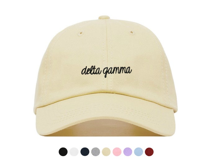 Zeta Tau Alpha Cursive Baseball Hat Embroidered Baseball Cap ...