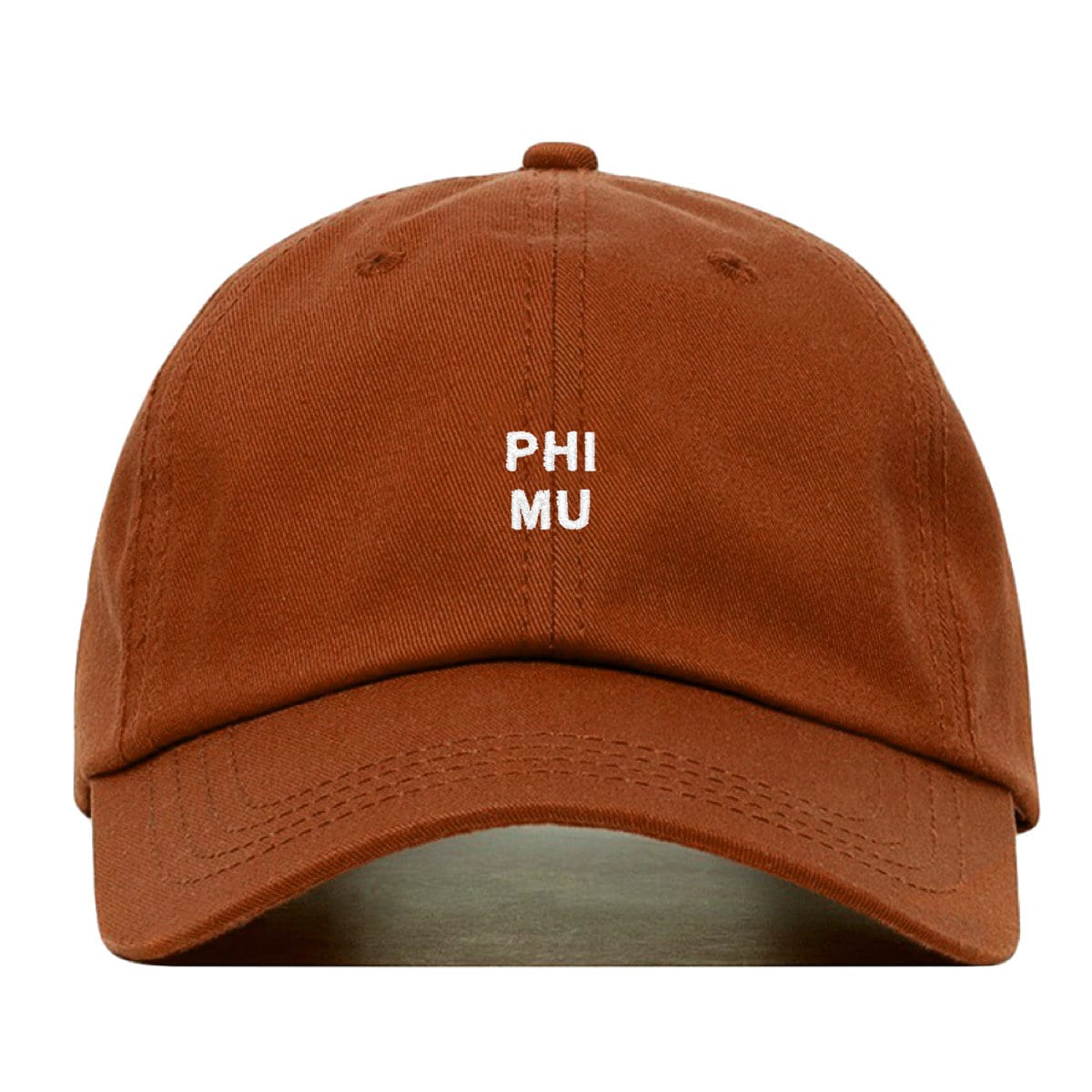Phi Mu Stacked Baseball Hat Embroidered Baseball Cap // | Etsy