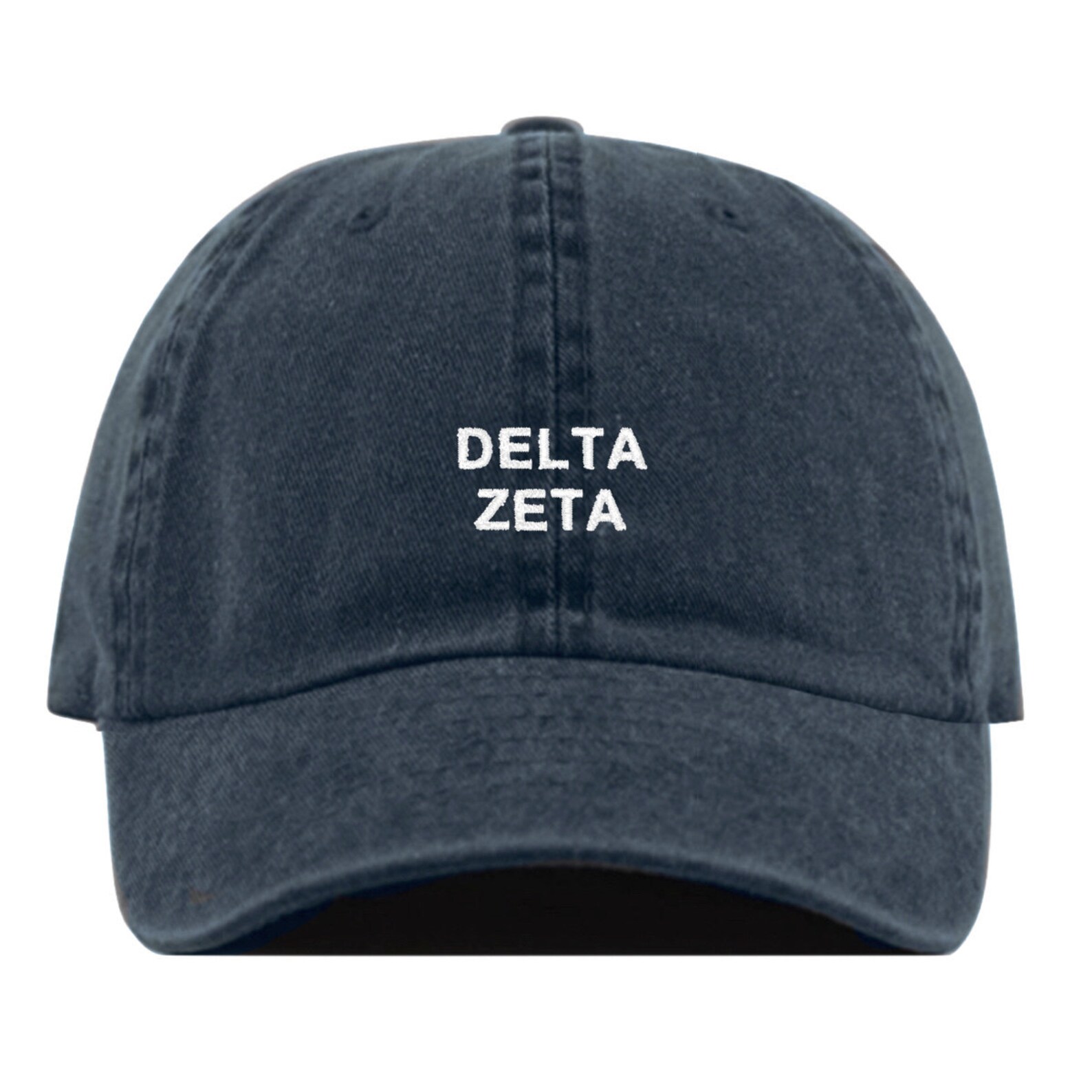 Delta Zeta Stacked Baseball Hat Embroidered Baseball Cap // | Etsy