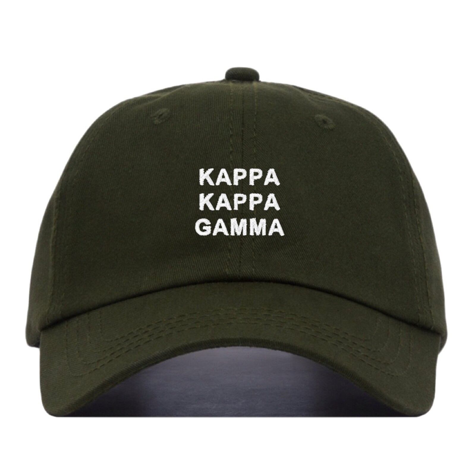 Kappa Kappa Gamma Stacked Baseball Hat - Embroidered Baseball Cap ...