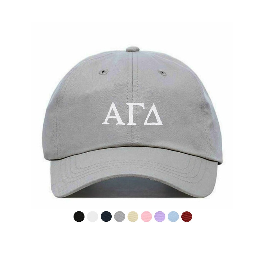 Alpha Gamma Delta Letters Baseball Hat - Embroidered Baseball Cap ...