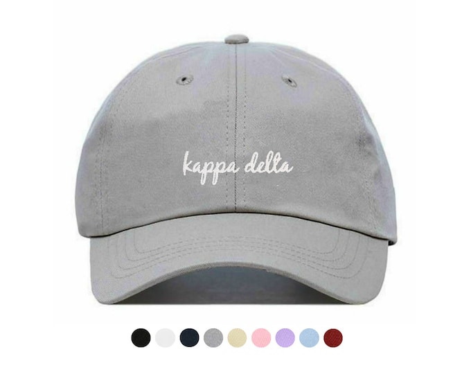 Alpha Gamma Delta Script Baseball Hat Embroidered Baseball - Etsy