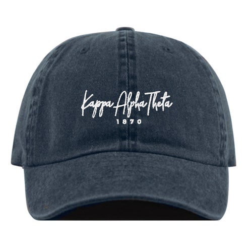 Kappa Alpha Theta Handwriting Script Sorority Baseball Cap - Etsy