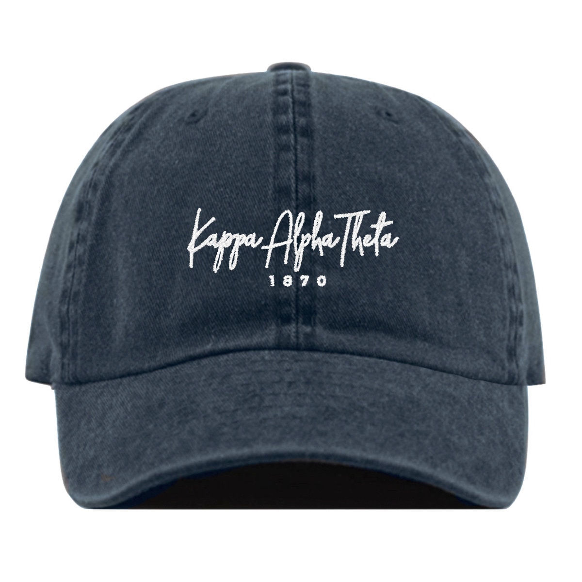 Kappa Alpha Theta Signature Baseball Hat Embroidered - Etsy