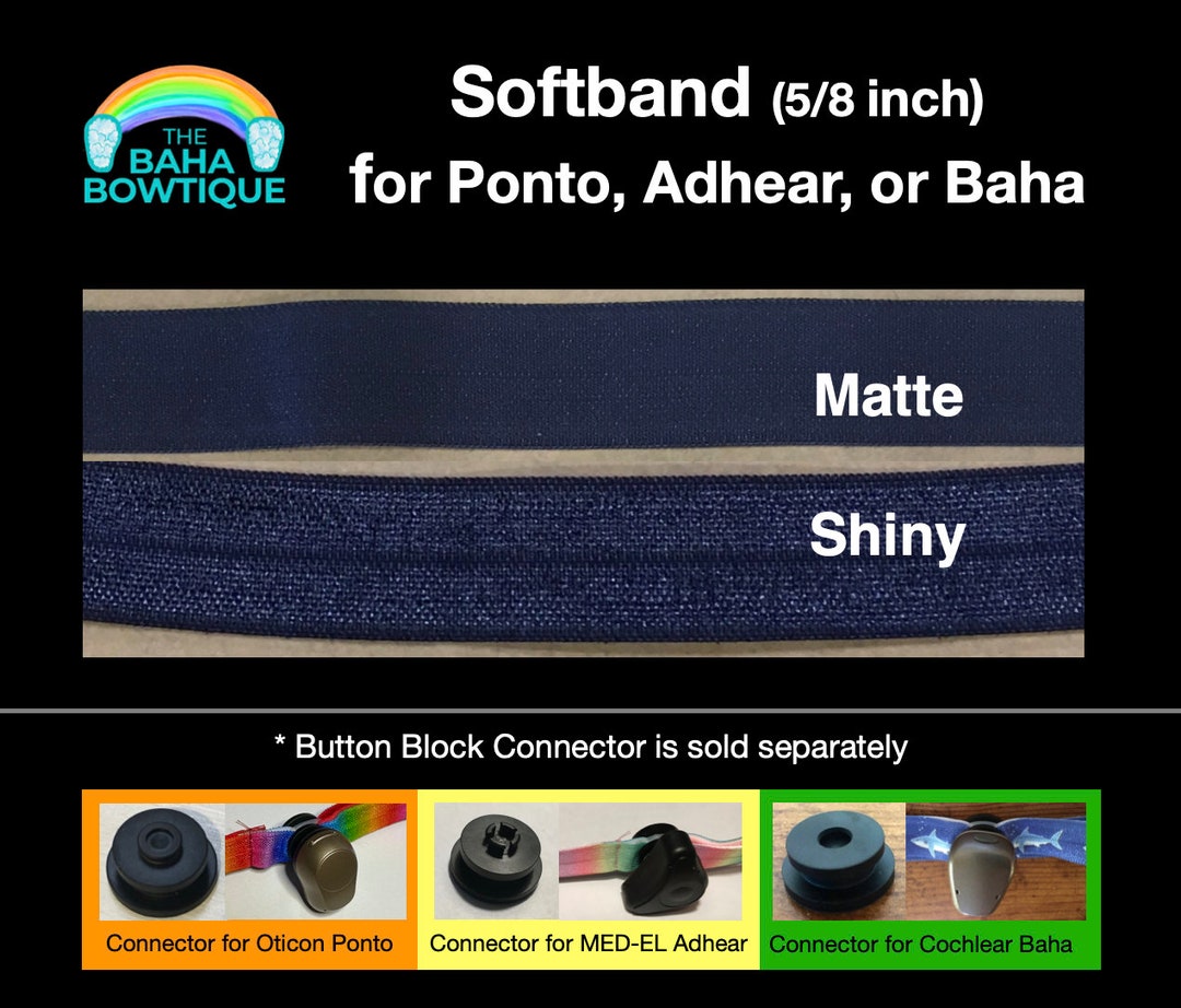 Navy Blue Softband for Baha/ponto/adhear (DIY or Assembled) Hearing ...