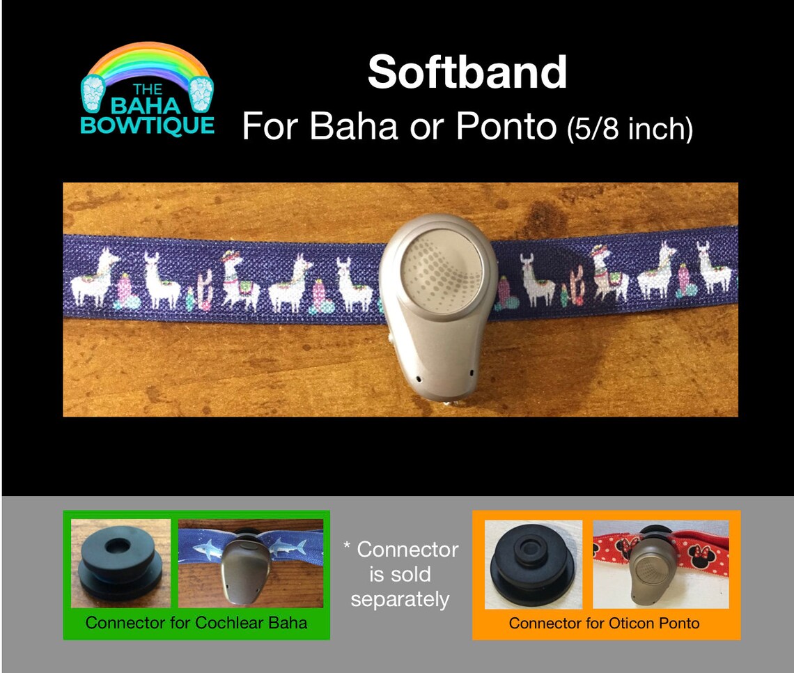 Llama Softband for Baha/ponto/adhear (DIY or Assembled) Hearing Device ...