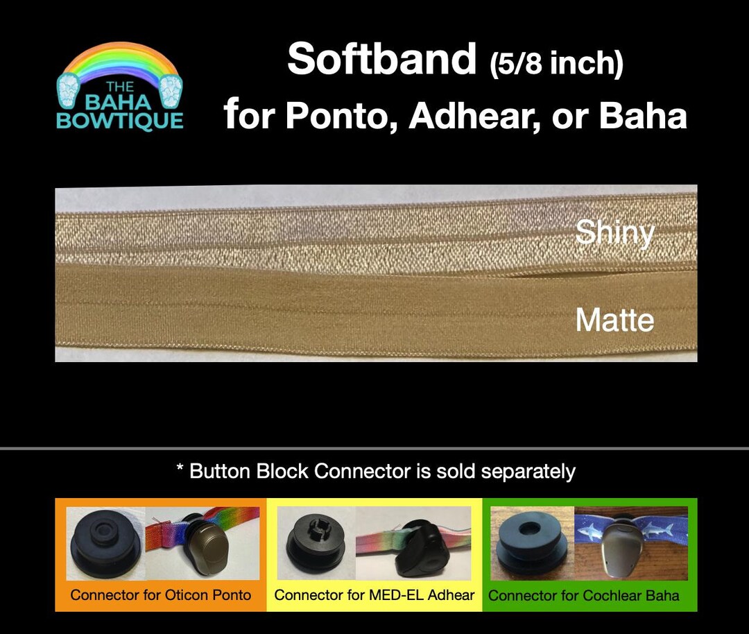 Tan Softband for Baha/ponto/adhear (DIY or Assembled) Hearing Device ...