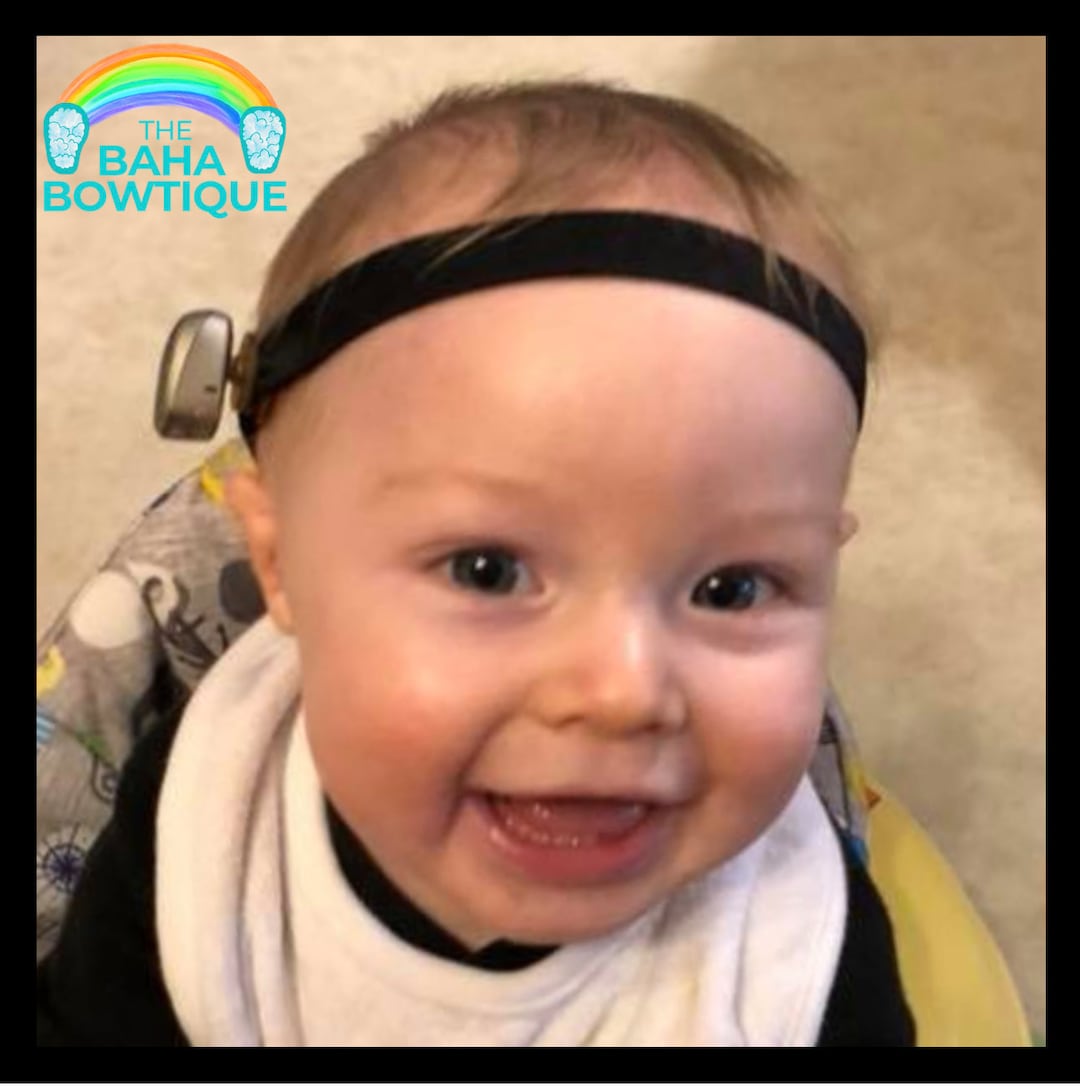 Black Softband for Baha/ponto/adhear (DIY or Assembled) Hearing Device ...