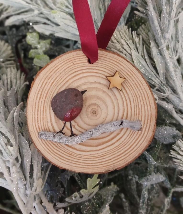 Robin Tree Decoration - Etsy UK