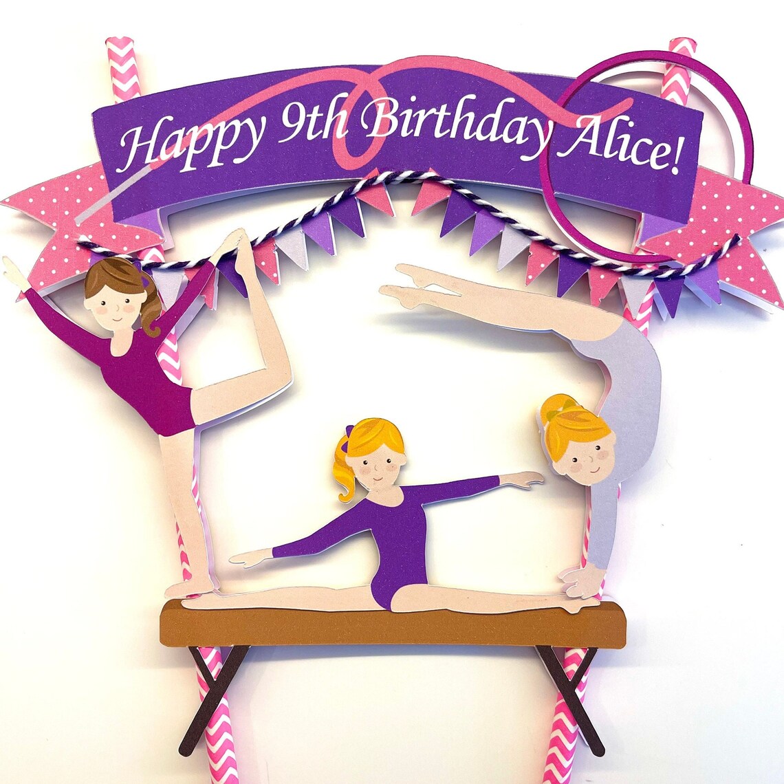 Gymnastics Cake Topper / Ballet Cake Topper/ Gymnastic Party/ - Etsy