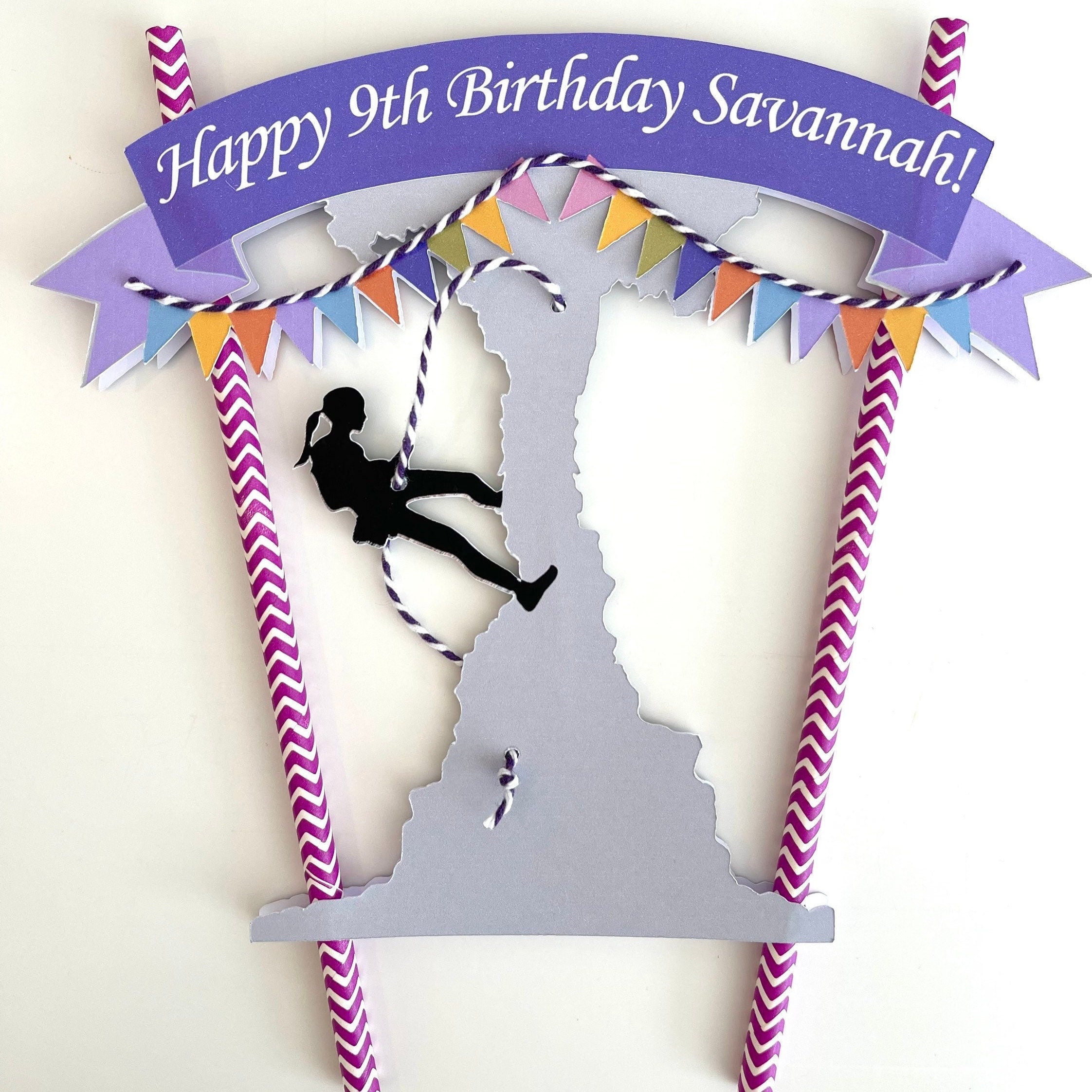 Personalized Rock Climbing Cake Topper - Etsy