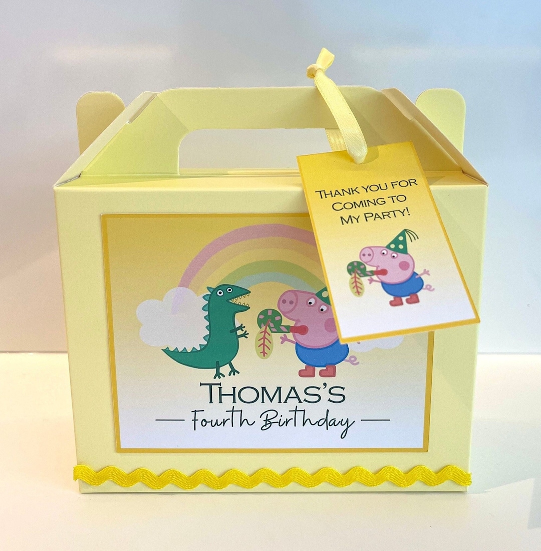 Set of 6 Personalised Peppa Pig Party Boxes/ Peppa Pig Treat - Etsy