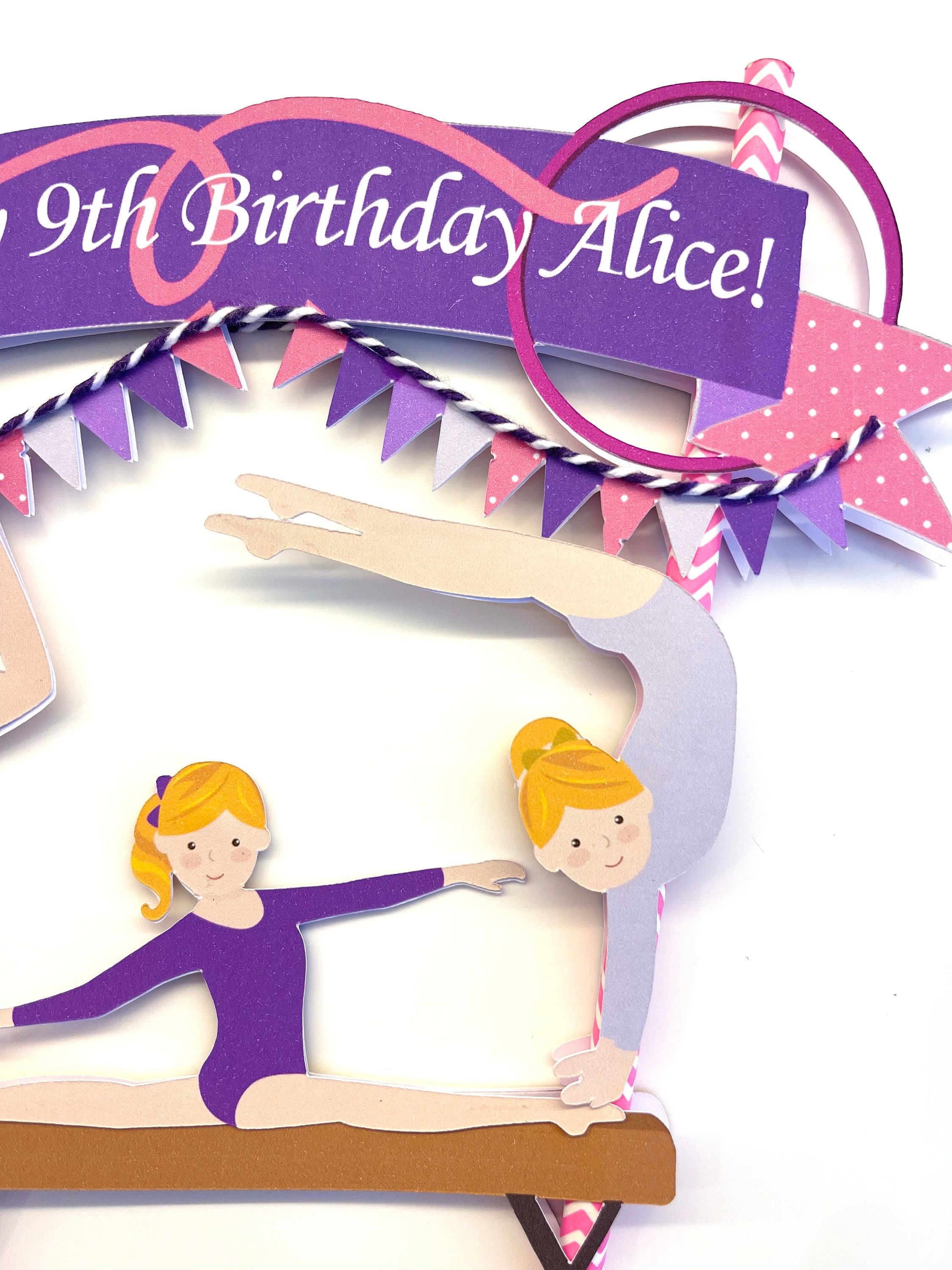 Gymnastics Cake Topper / Ballet Cake Topper/ Gymnastic Party/ - Etsy