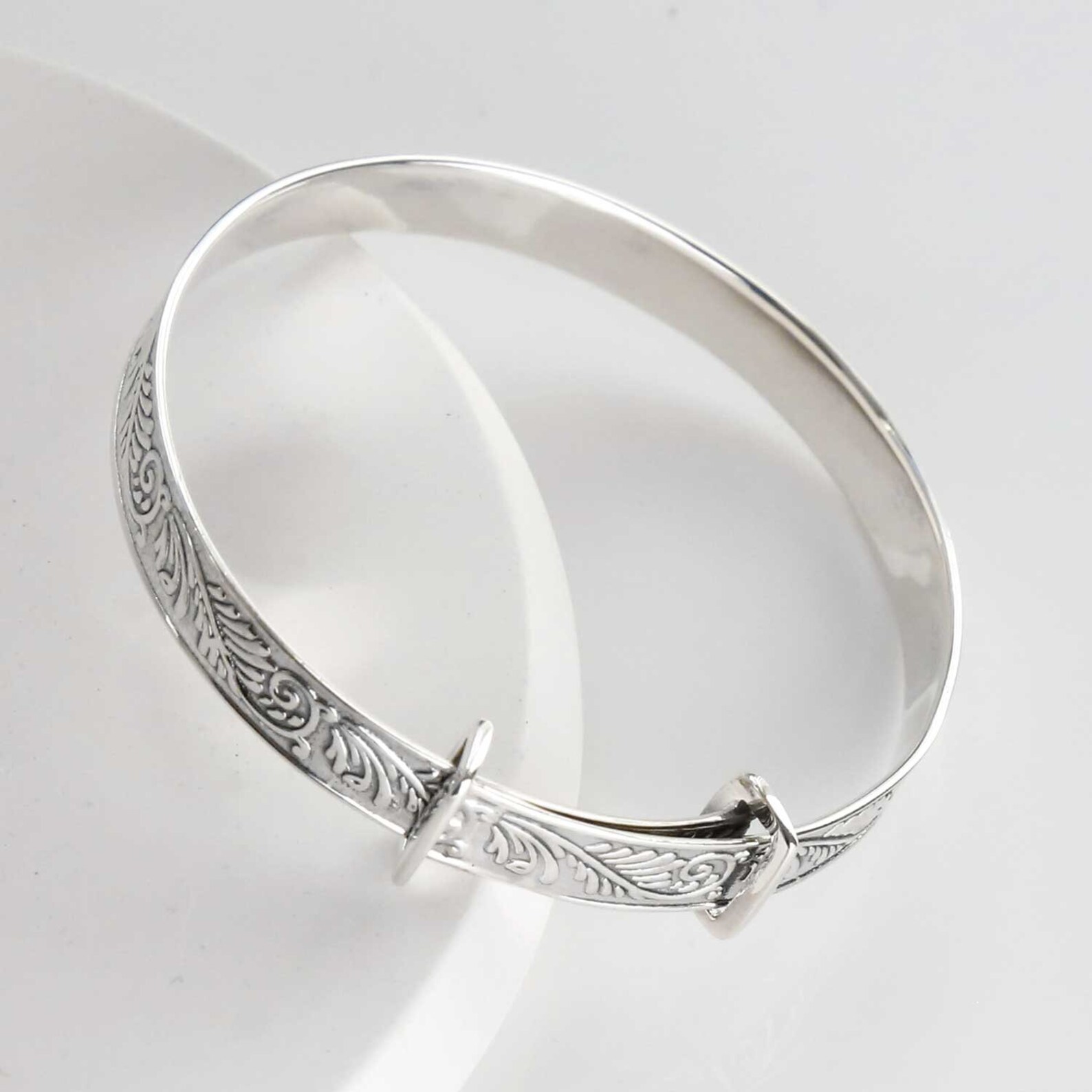 Sterling Silver Baby Christening Bangle - Etsy UK