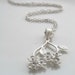 Sterling Silver Forget Me Not Pendant - Etsy