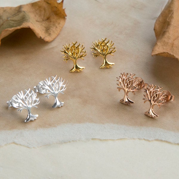 Gold Tree Earring - Etsy