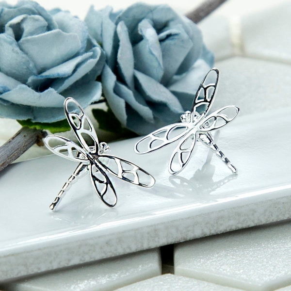 Dragonfly Studs - Etsy