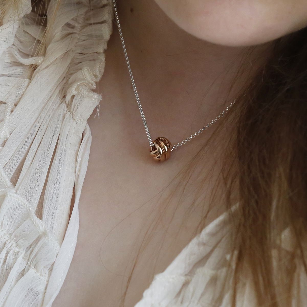 Sterling Silver Forever Knot Necklace | Etsy