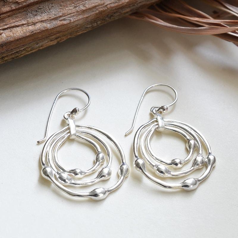 Designer Loop Earrings - Etsy UK