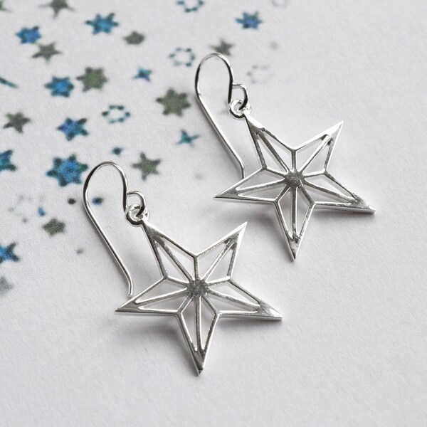 Star Earrings Dangle - Etsy