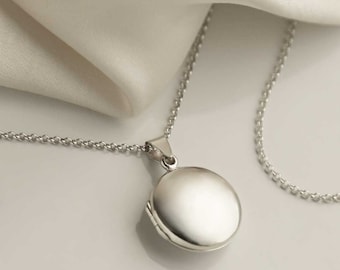 Victorian, Large Sterling Silver Locket, With Hand Engraved Monogram ...